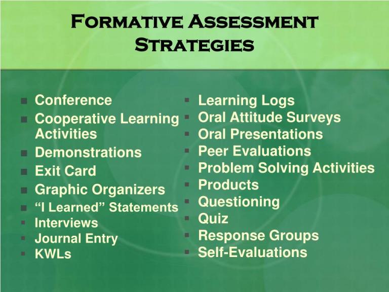 10 Fun and Engaging Formative Assessment Strategies for the Classroom ...